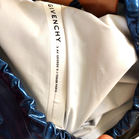 Givenchy | Jackets & Coats | Givenchy Blue With Glossy Finish 3 Ave ...